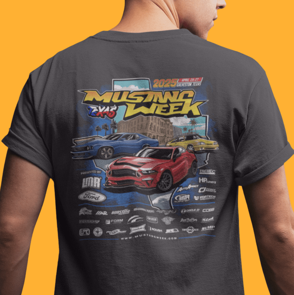 Mustang Week Texas 2025 Official Event Shirt - Racing Shirts