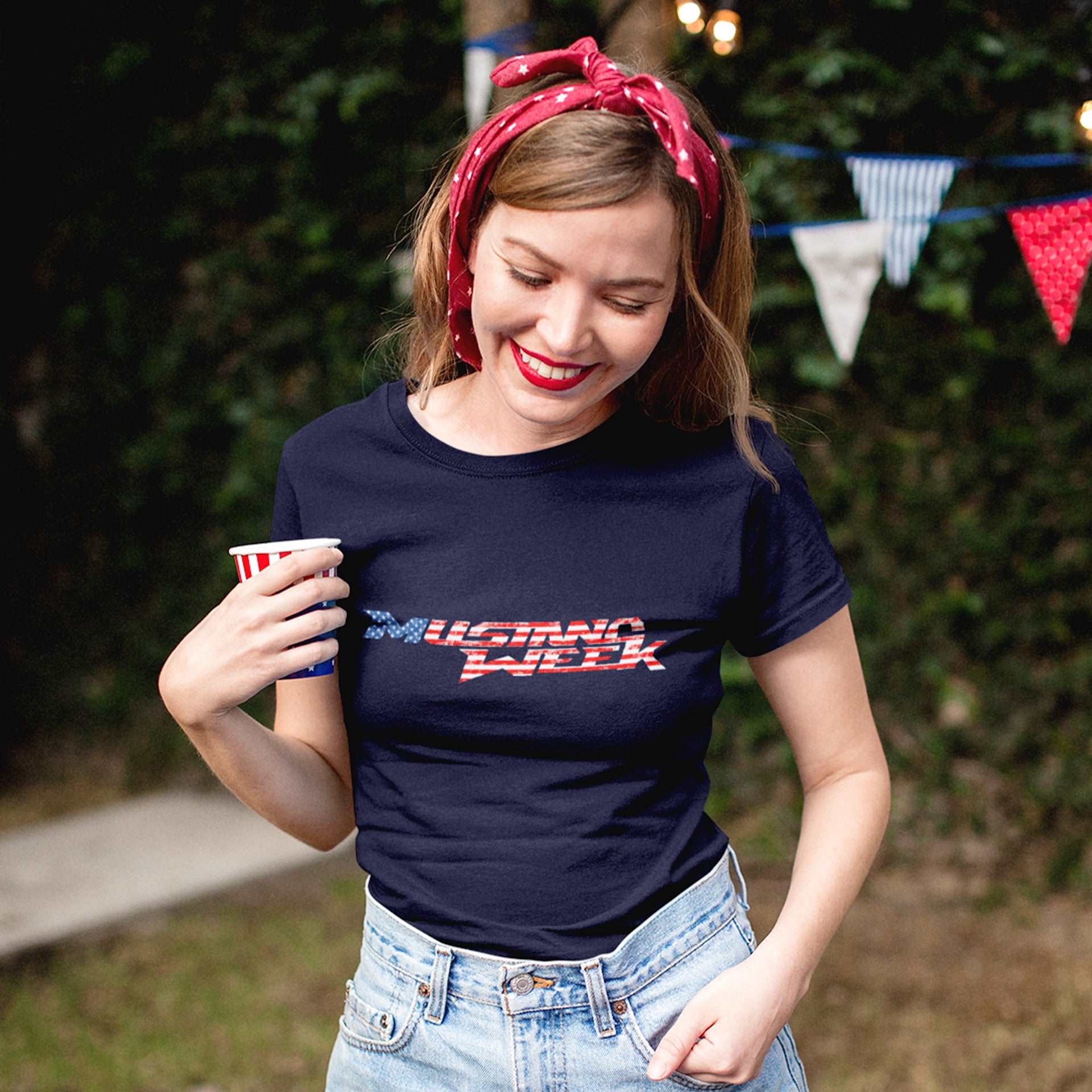 Women's Americana Mustang Week T-Shirt - Racing Shirts