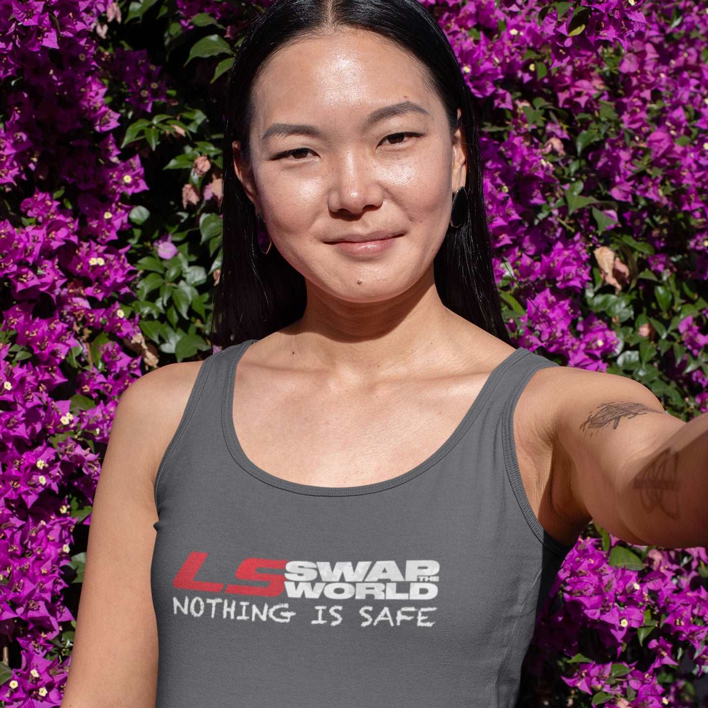 Women's LS Swap the World Tank Top - Stylish & Comfy Wear – Racing Shirts