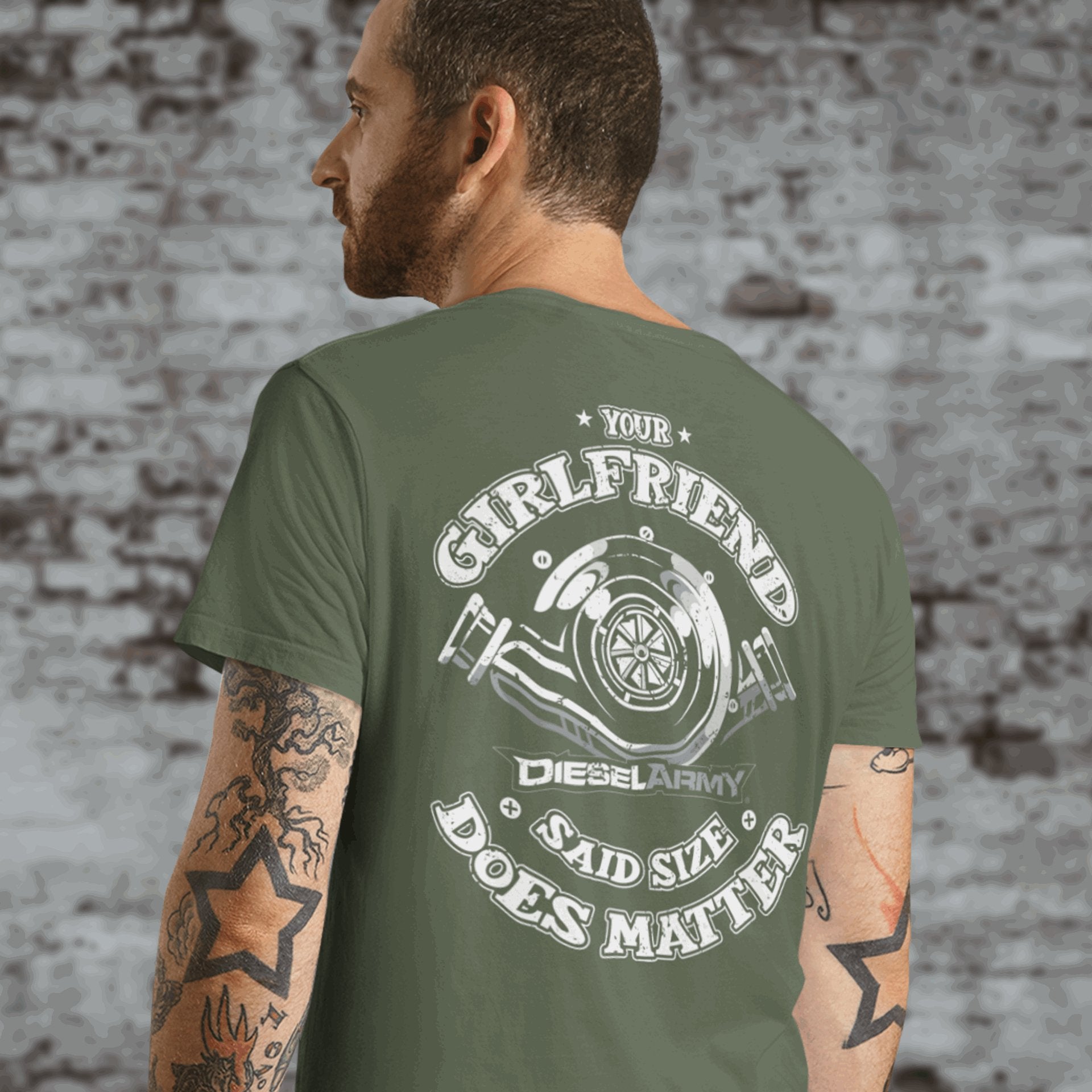 Your Girlfriend Said Size Does Matter T-Shirt - Racing Shirts